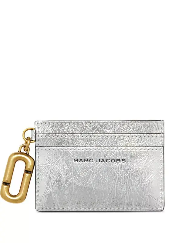Marc Jacobs Scene Card Case In Metallic - Silver