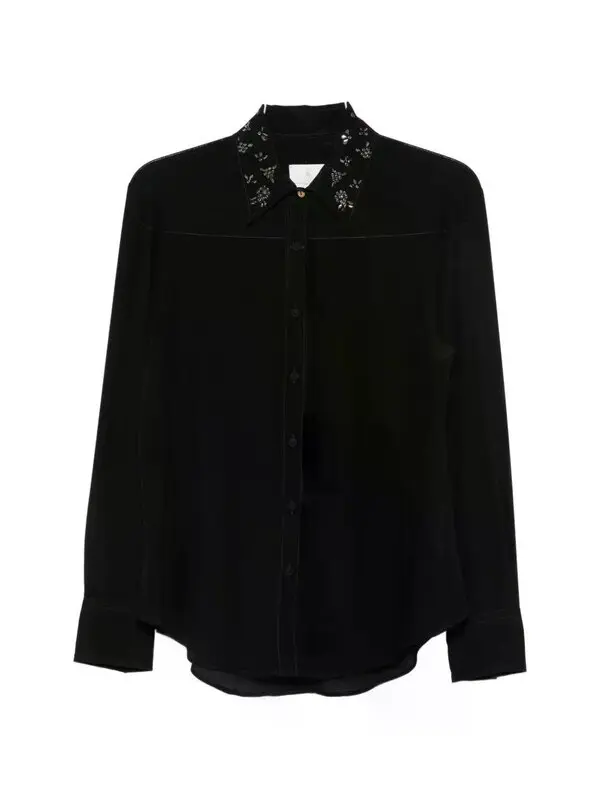 TRAME AUREE Crystal-embellished Frida Shirt