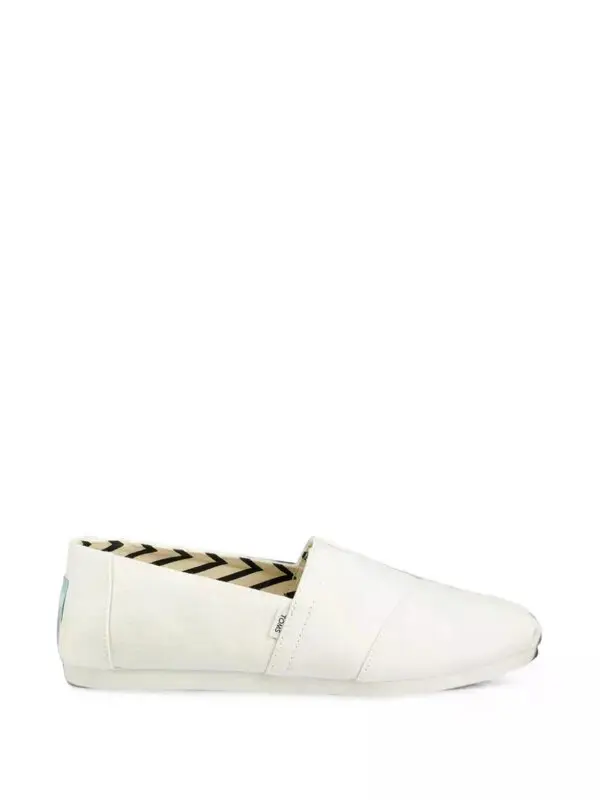 Toms Alpargata Cotton Slip-ons - White