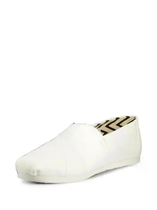 Toms Alpargata Cotton Slip-ons - White