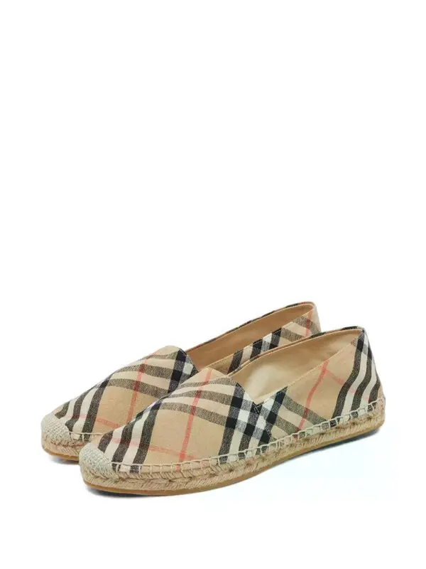 Burberry Check Mews Espadrilles - Neutrals