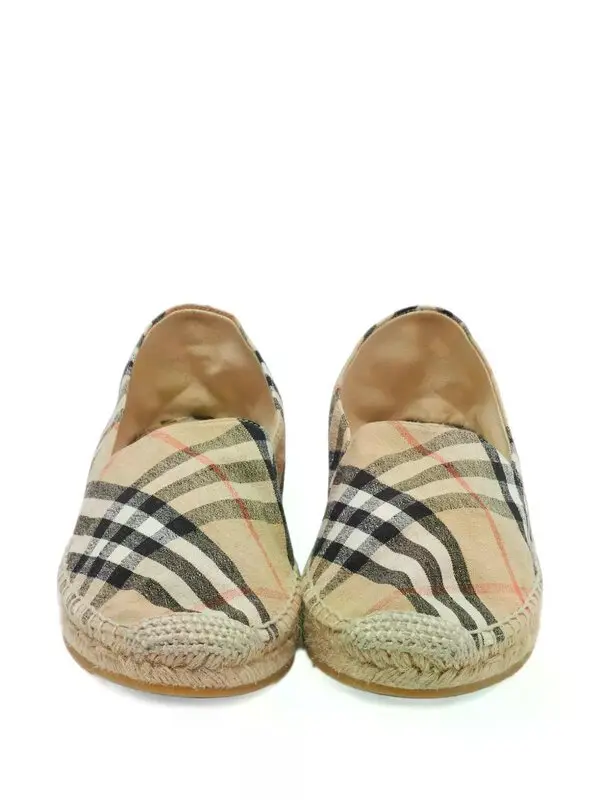 Burberry Check Mews Espadrilles - Neutrals