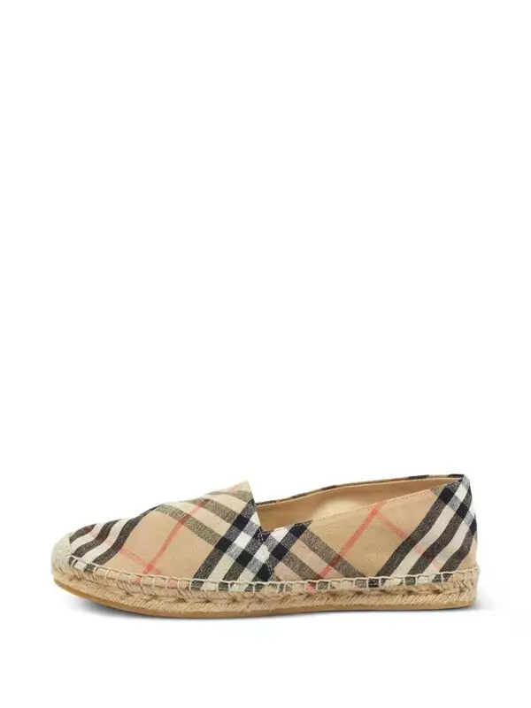 Burberry Check Mews Espadrilles - Neutrals
