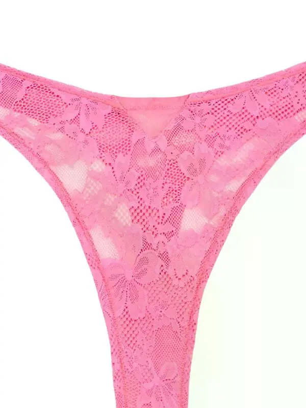 FLEUR DU MAL Le Stretch Lace Thong