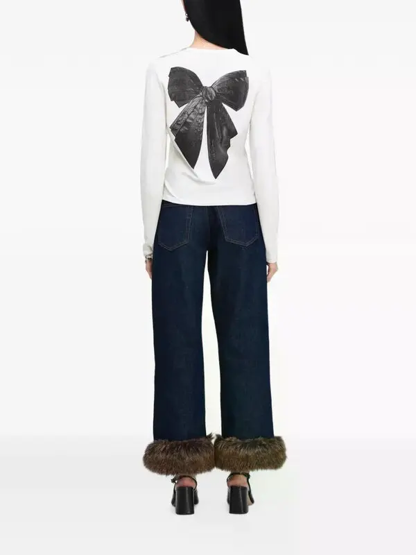 Marc Jacobs Bow-print Logo-print T-shirt