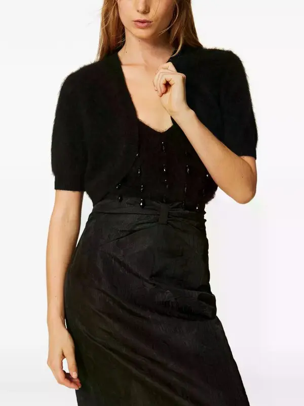 TWINSET Brushed Wool-blend Shrug
