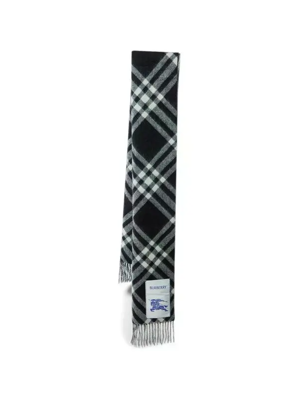 Burberry Cashmere Fringed Scarf