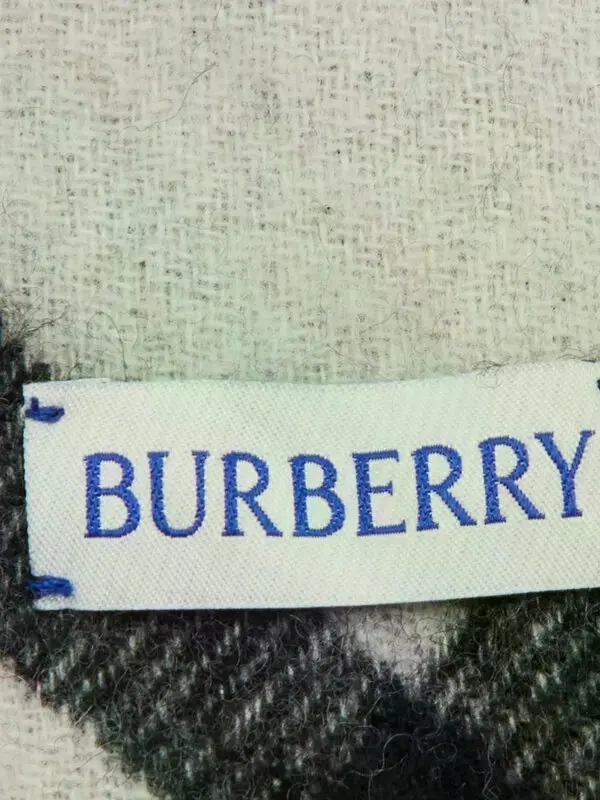 Burberry Cashmere Fringed Scarf