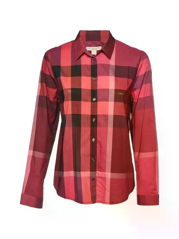 Burberry Nova Check Button-front Shirt - Pink