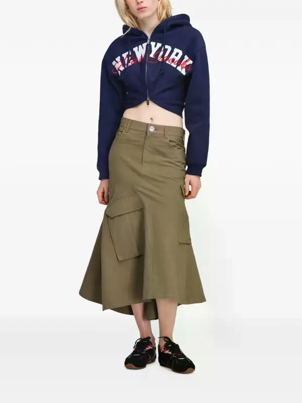 Marc Jacobs Cropped Logo-print Hoodie