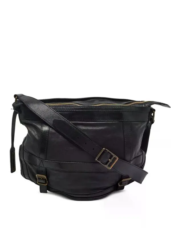 Burberry Leather Messenger Bag - Black