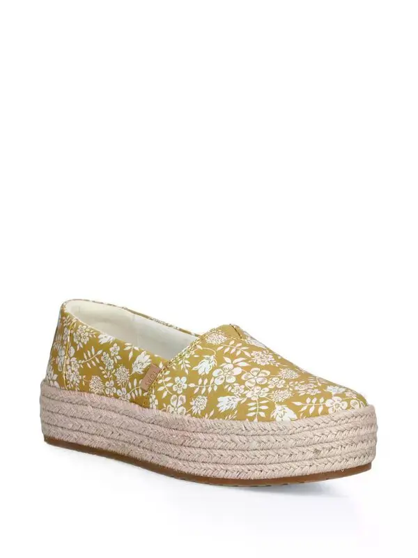 Toms Valencia Floral-print Platform Espadrilles