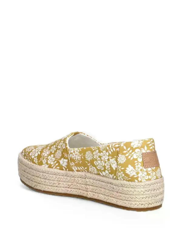 Toms Valencia Floral-print Platform Espadrilles