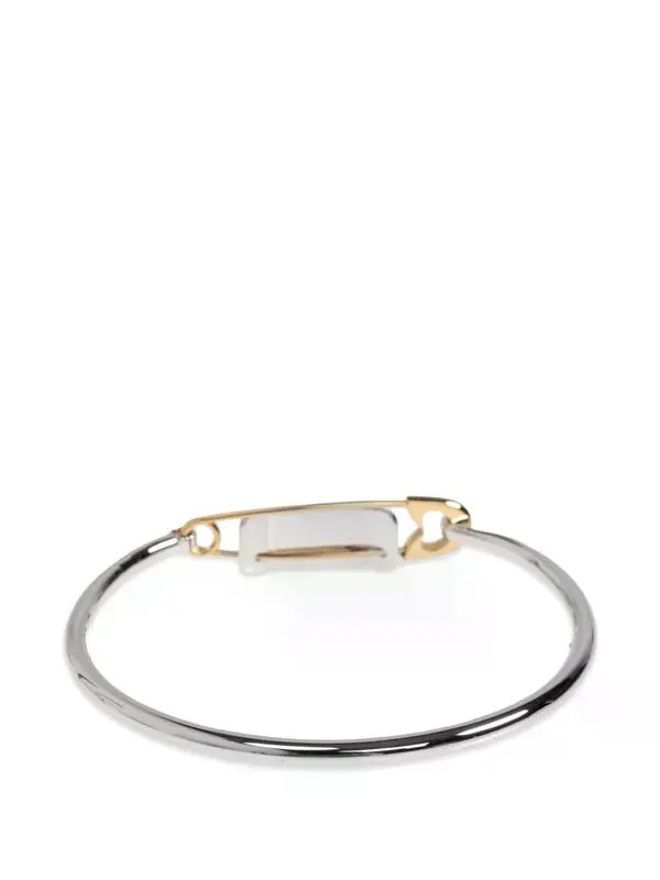 Kate Spade New York Safety-pin Engraved-logo Bracelet