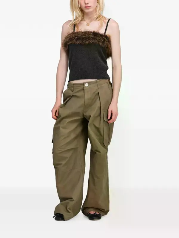 Marc Jacobs Faux Fur-trimmed Tank Top