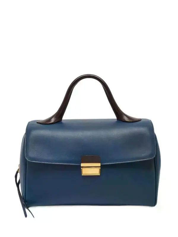 Celine 2014 Flap Top Tote Bag - Blue