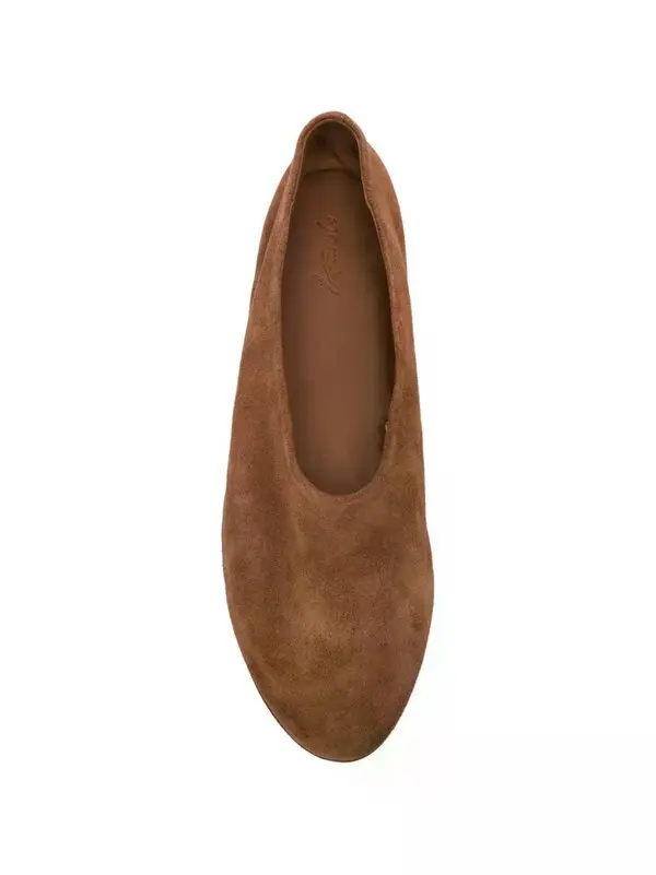 Marsèll Suede Almond-toe Ballet Flats