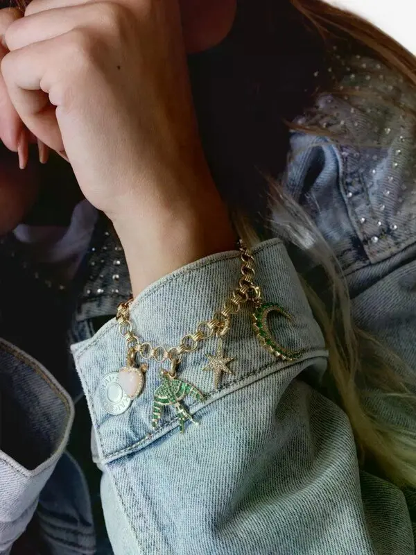 STORROW JEWELRY Alana Opal And Diamond Charm