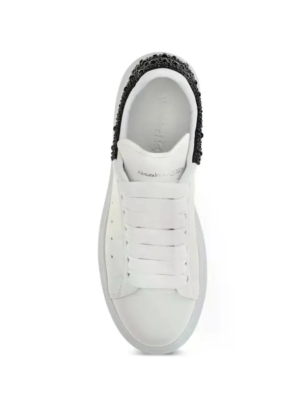 Alexander McQueen Crystal-embellished Leather Sneakers