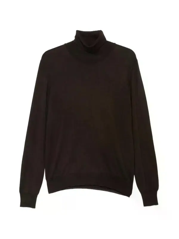 GRAN SASSO Roll-neck Knitted Sweater - Brown