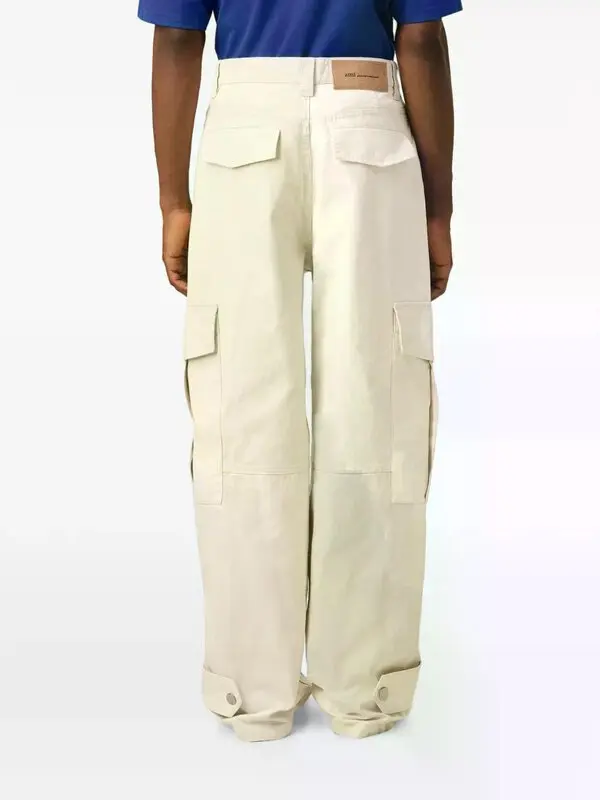 AMI Paris Baggy-fit Cargo Cotton Trousers