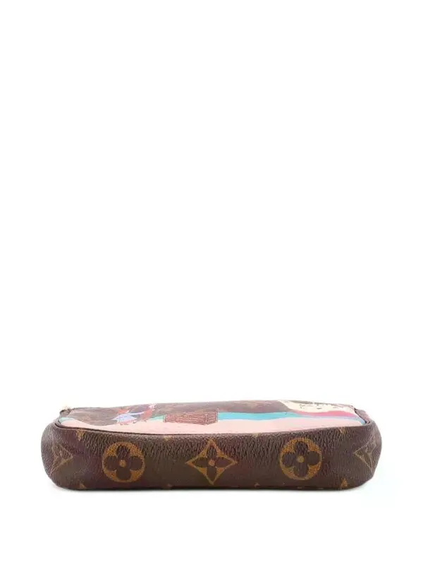 LOUIS VUITTON Monogram Canvas Mini Clutch Bag - Brown