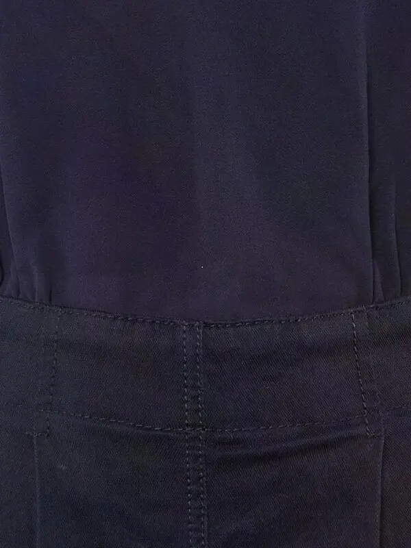 Burberry Short-sleeve Pleated Dress - Blue