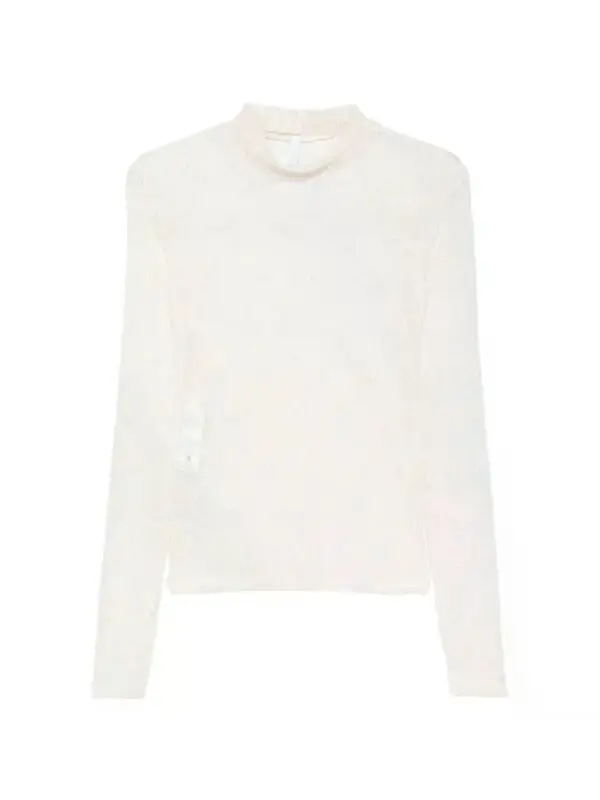 Imperial Lace Roll-neck Top