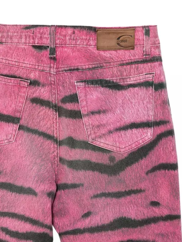 Roberto Cavalli 1990s Tiger-print Jeans