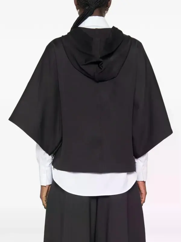 Max Mara Hooded Cape-sleeve Hoodie