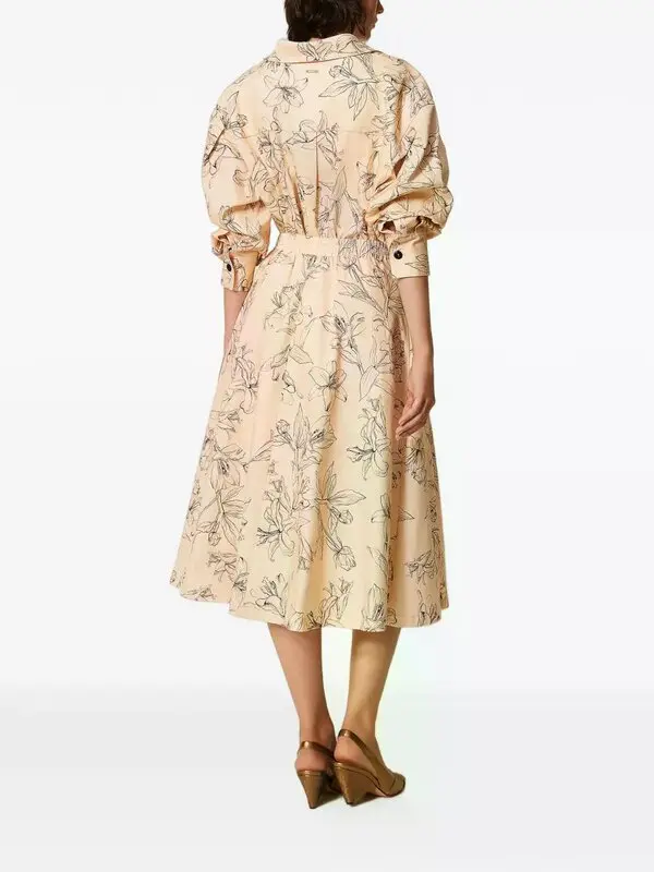 TWINSET Midi Bull Skirt With Floral Print