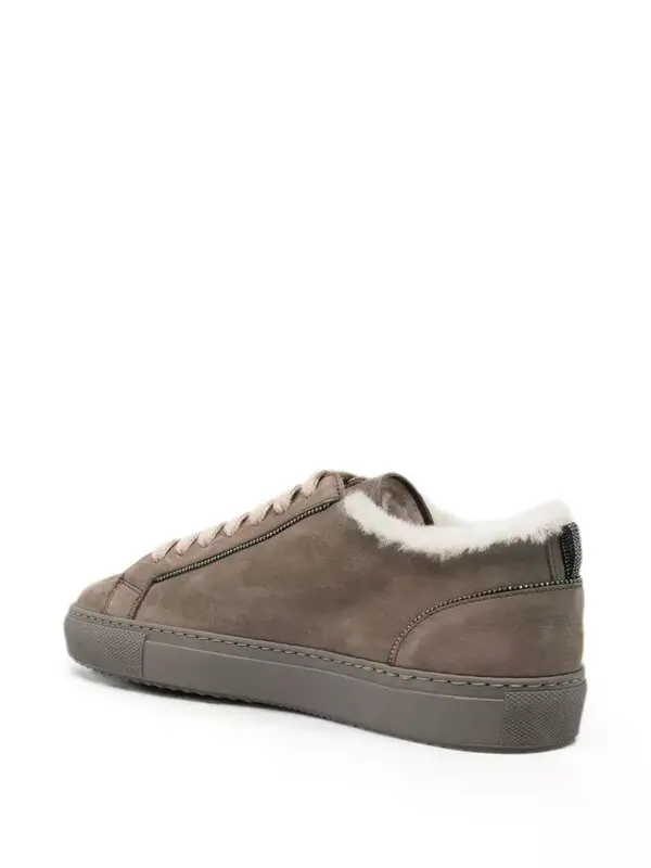 DOUCAL'S Jessie Shearling-trim Sneakers