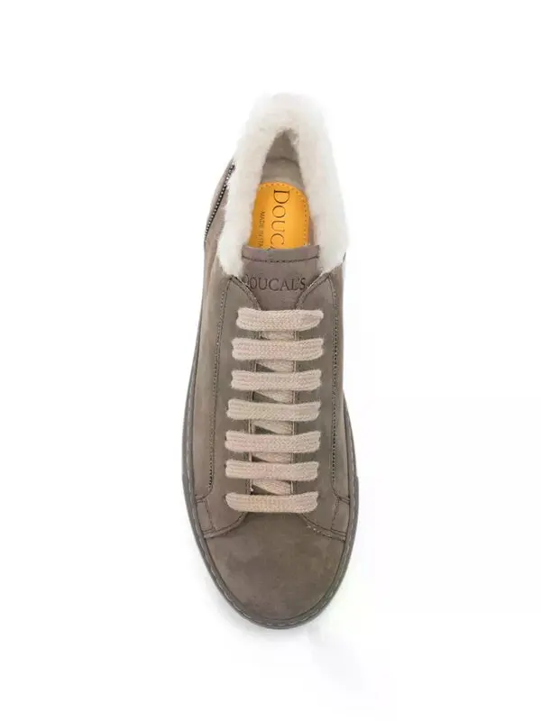DOUCAL'S Jessie Shearling-trim Sneakers