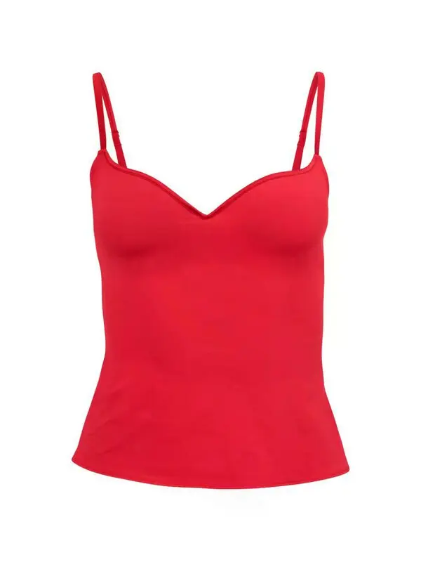 FLEUR DU MAL Built-in Bra Tank Top - Red