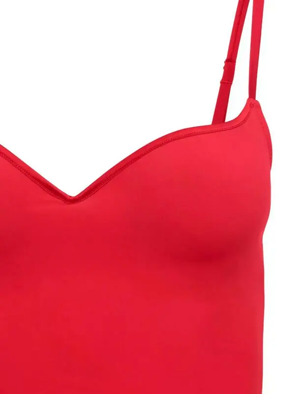 FLEUR DU MAL Built-in Bra Tank Top - Red