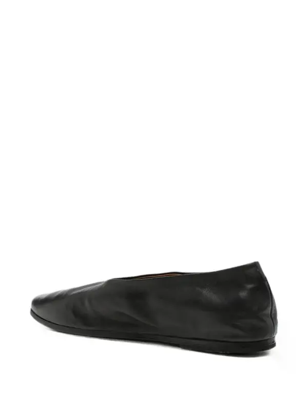 Marsèll Leather Ballet Flats - Black