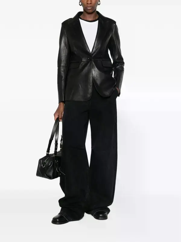 P.a.r.o.s.h Single-breasted Leather Jacket
