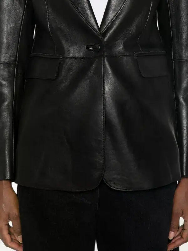 P.a.r.o.s.h Single-breasted Leather Jacket