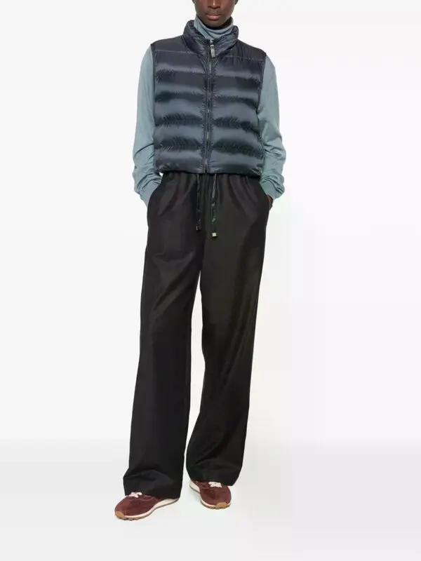 Max Mara Quilted Gilet - Blue