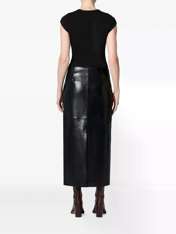 AGOLDE Hikson Recycled Calf Leather Skirt