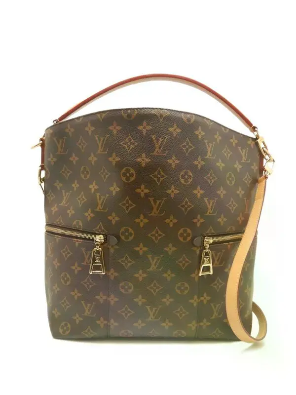 LOUIS VUITTON Monogram Melie Satchel - Brown