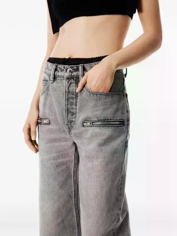 Alexander Wang Silk Brief Float Jeans - Grey