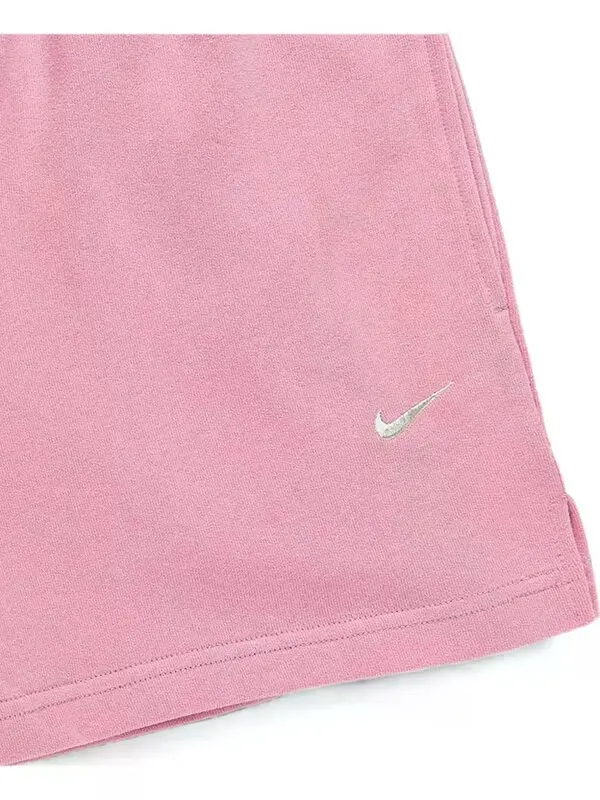 Nike Studio Fleece Lightweight French Terry Mid-rise Shorts - Pink