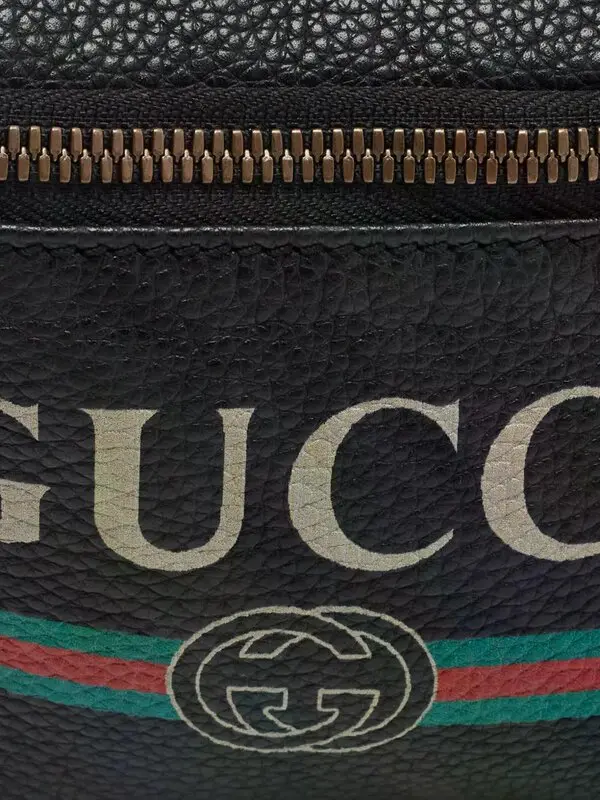 Gucci Logo Web Belt Bag - Black