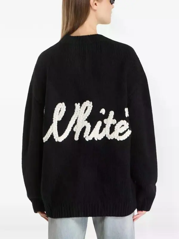 Off-White Embroidered Script-logo Sweater