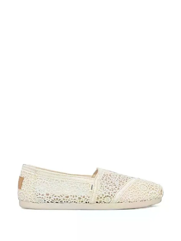 Toms Lace-crochet Slip-on Flats