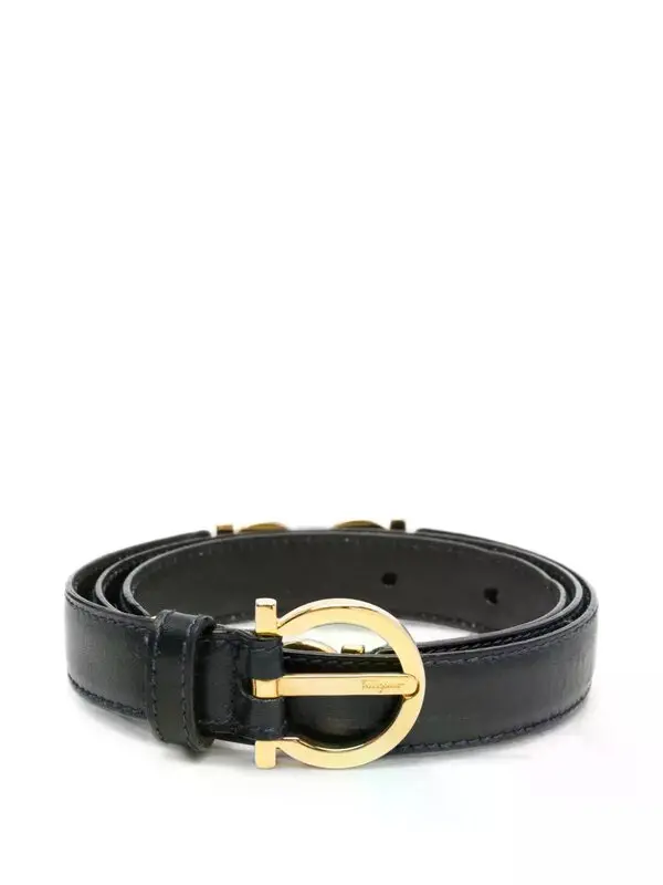 FERRAGAMO 1980s Gancini Buckle Belt