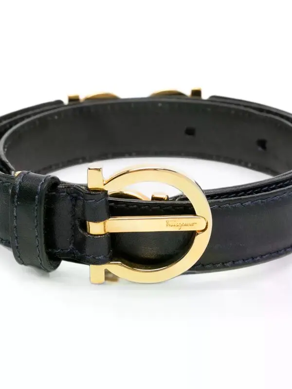 FERRAGAMO 1980s Gancini Buckle Belt