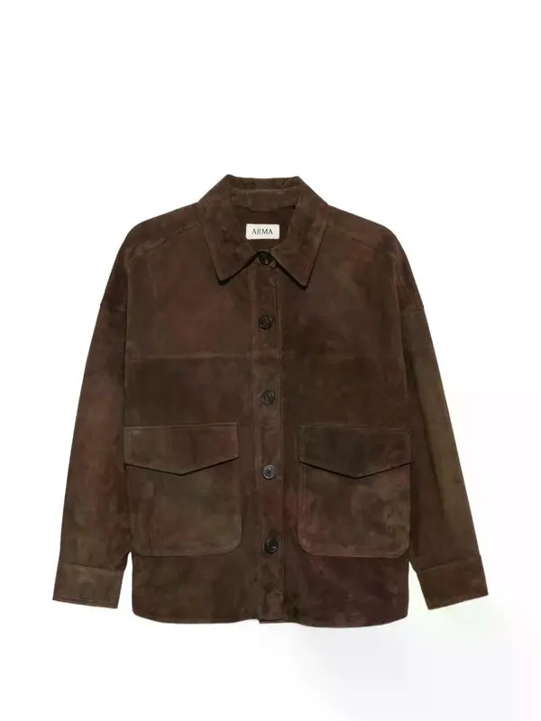 ARMA Suede Button-up Coat