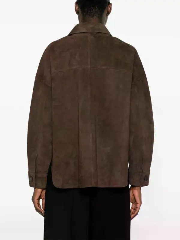 ARMA Suede Button-up Coat